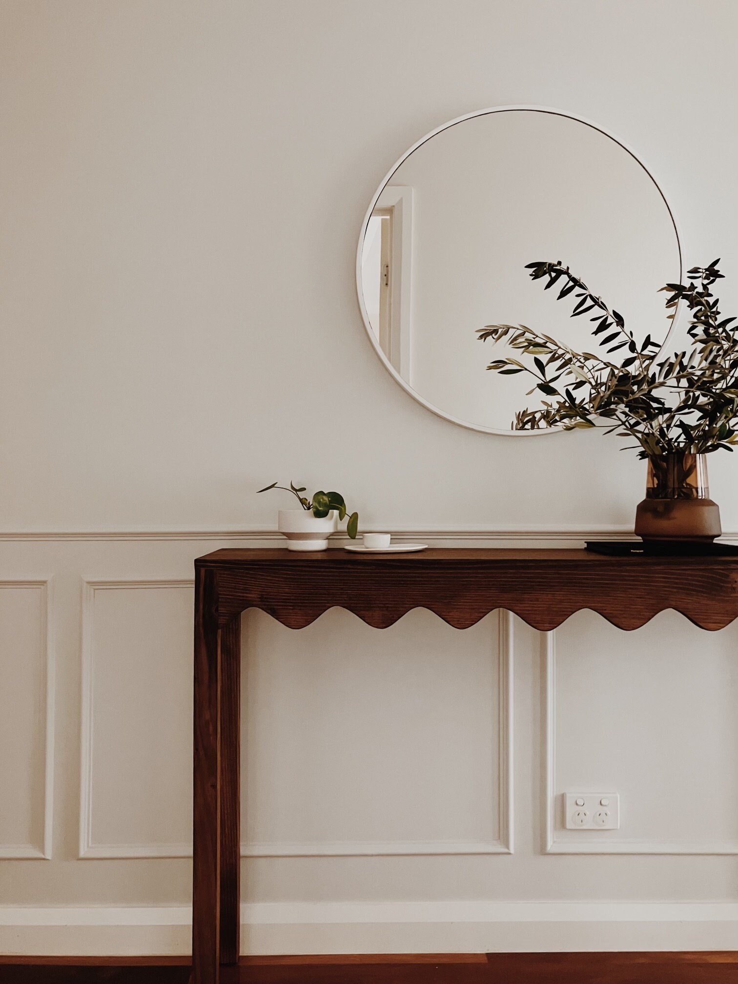 Bespoke Hallway Console Table With Curves - Etsy Australia