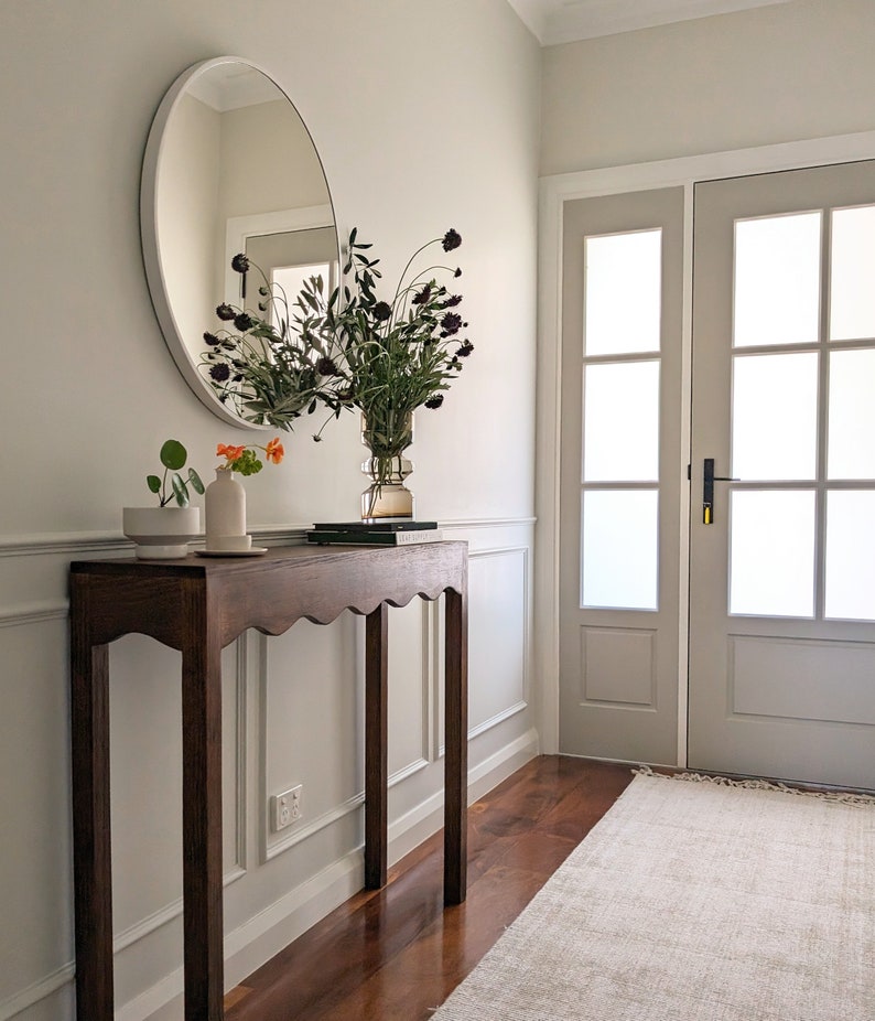 Bespoke Hallway Console Table With Curves - Etsy Australia