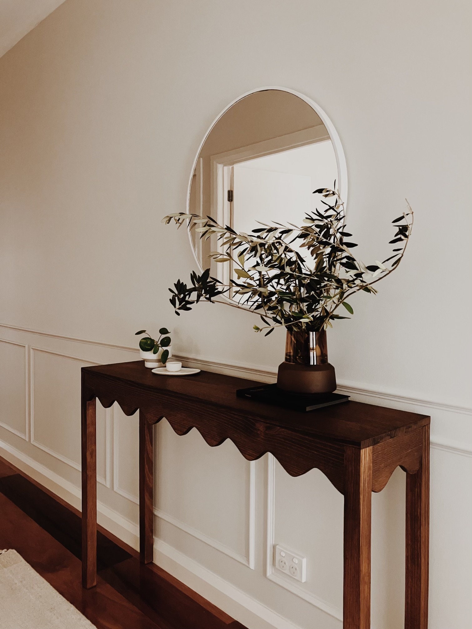 Bespoke Hallway Console Table With Curves - Etsy Australia