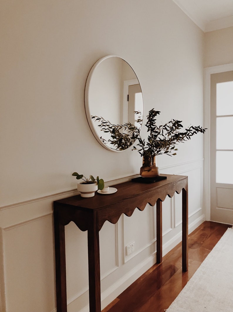 Bespoke Hallway Console Table With Curves - Etsy Australia
