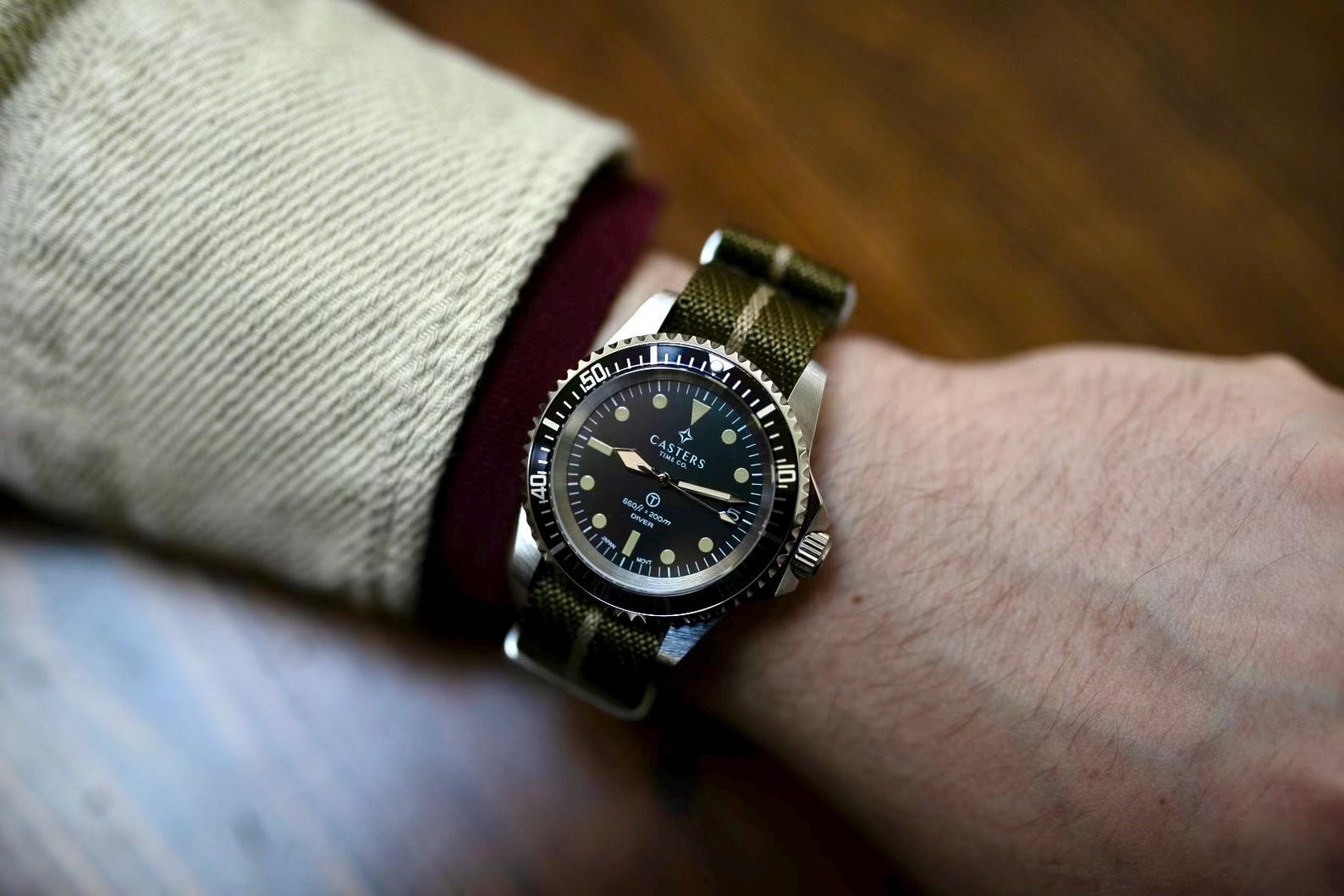 Casters Milsub Automatic Dive Watch – Vintage Military Submariner Style ...