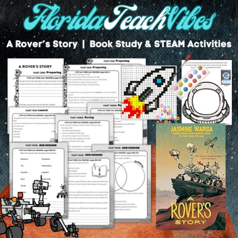 A Rover's Story Book Study and STEAM Activities for 3rd-6th Grade ...
