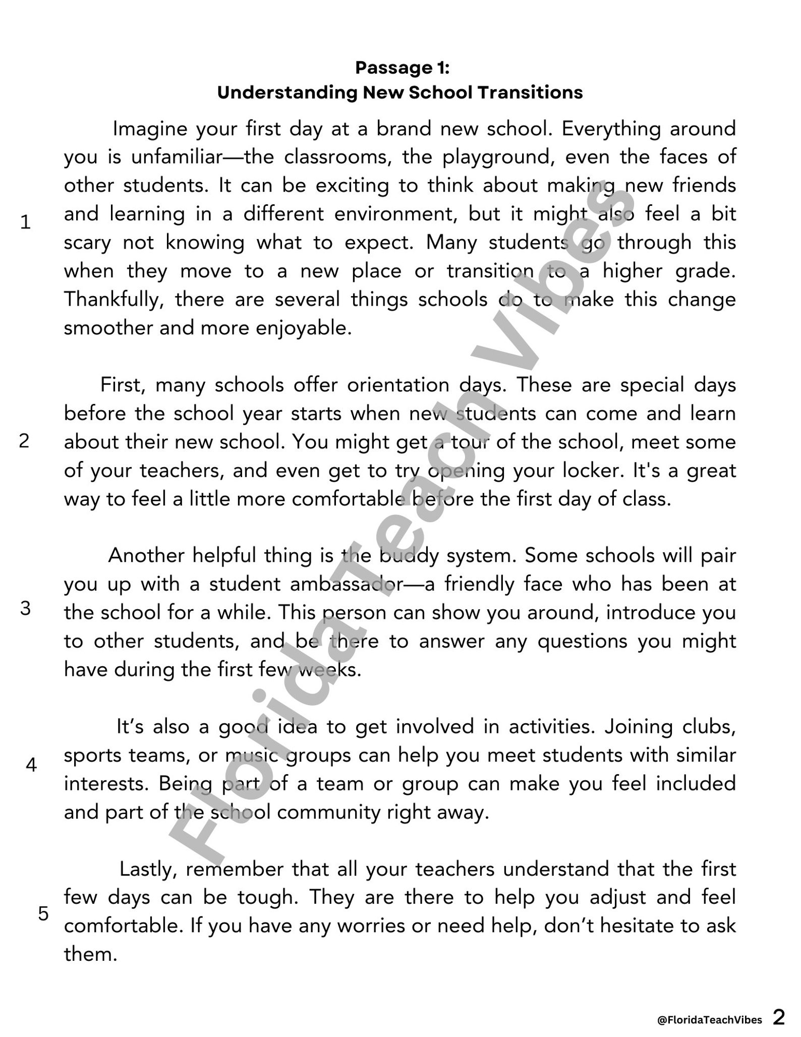 4th and 5th Back to School Expository Essay & Rubric B.E.S.T. Text ...