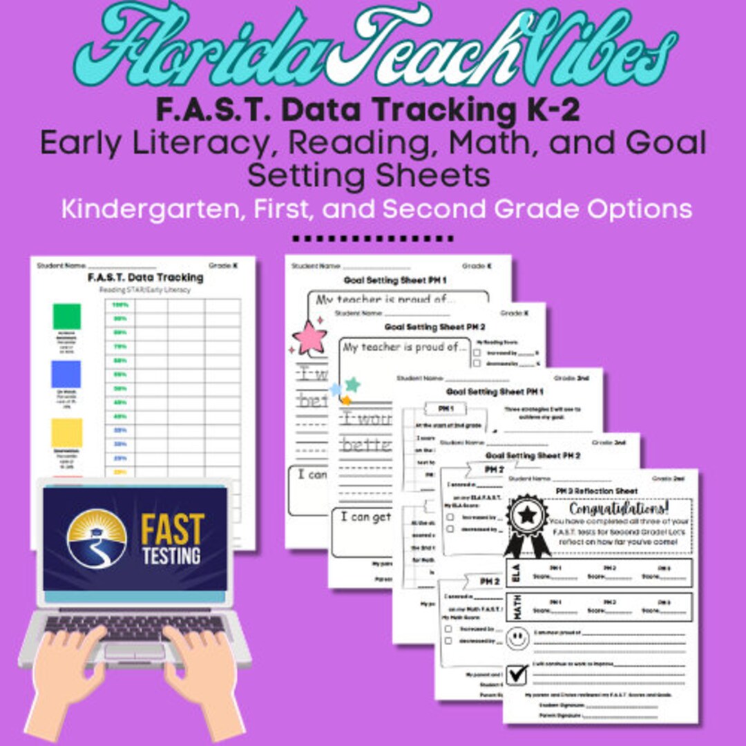 F.A.S.T. K-2 Data Tracking and Goal Setting Sheets for Student Success ...
