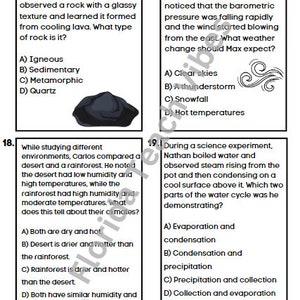 5th Grade Science | Earth's Resources, Weather, Climate, Cycles | F.A.S ...
