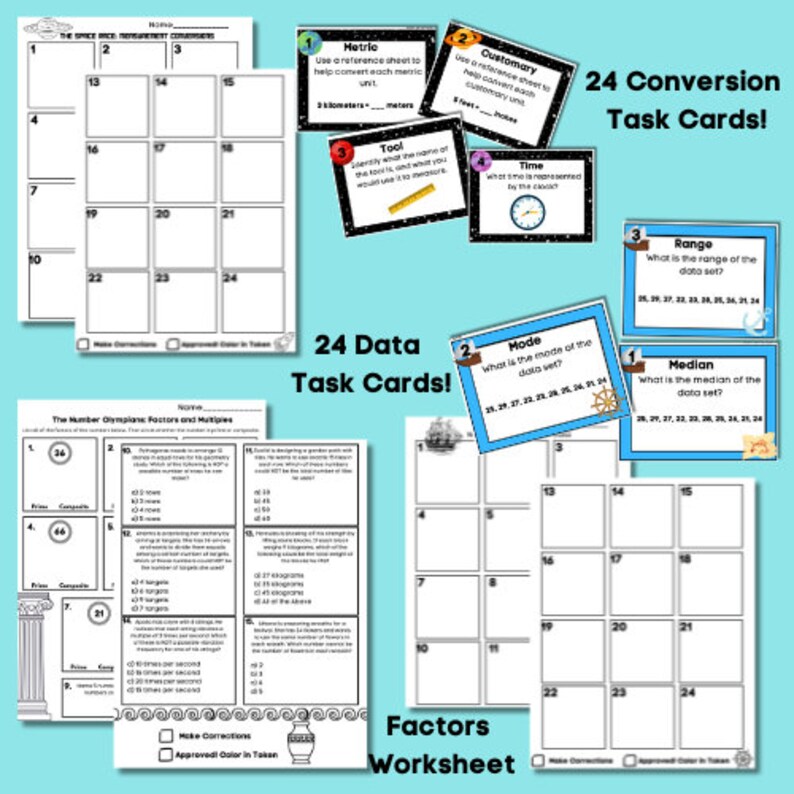 4th Grade Time Travelers | F.A.S.T Test | Spiral Math Review for ...