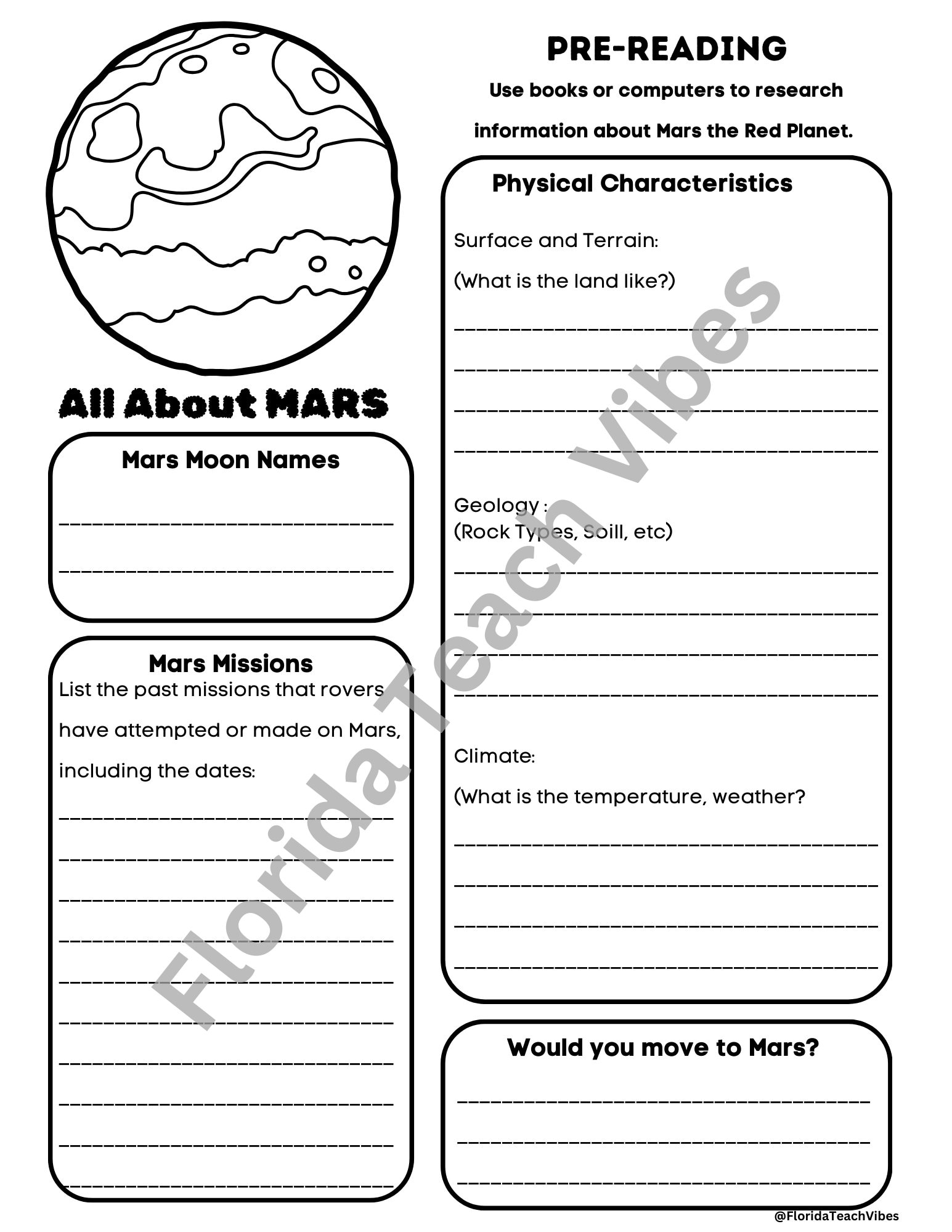 A Rover's Story Book Study and STEAM Activities for 3rd-6th Grade ...