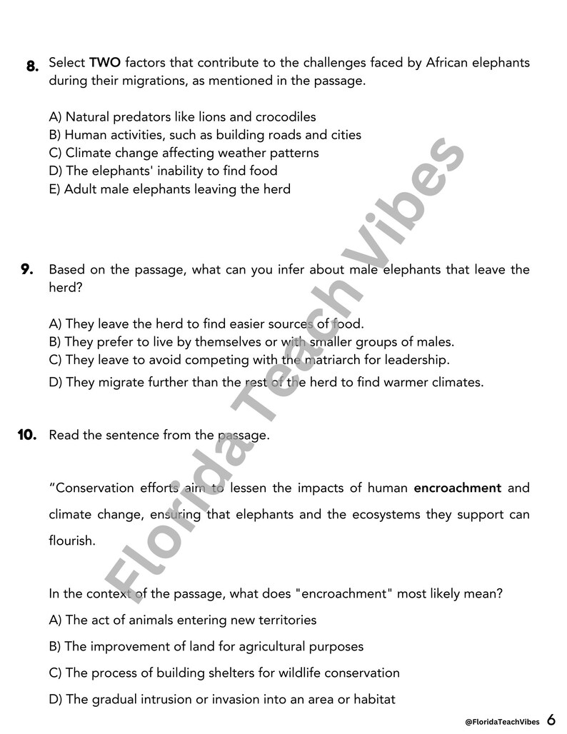 Fourth Grade F.A.S.T. ELA Practice Test: Comprehensive Reading ...