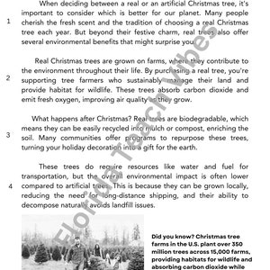 4th and 5th Christmas Tree Opinion Essay & Rubric | B.E.S.T. Text-based ...