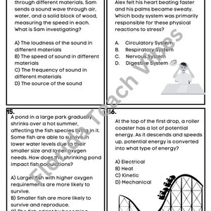 5th Grade Florida F.A.S.T. Science Prep: Comprehensive Practice Test - Etsy