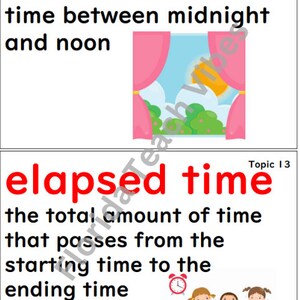 Third Grade Envision Math Word Wall | Build Key Vocabulary - Etsy