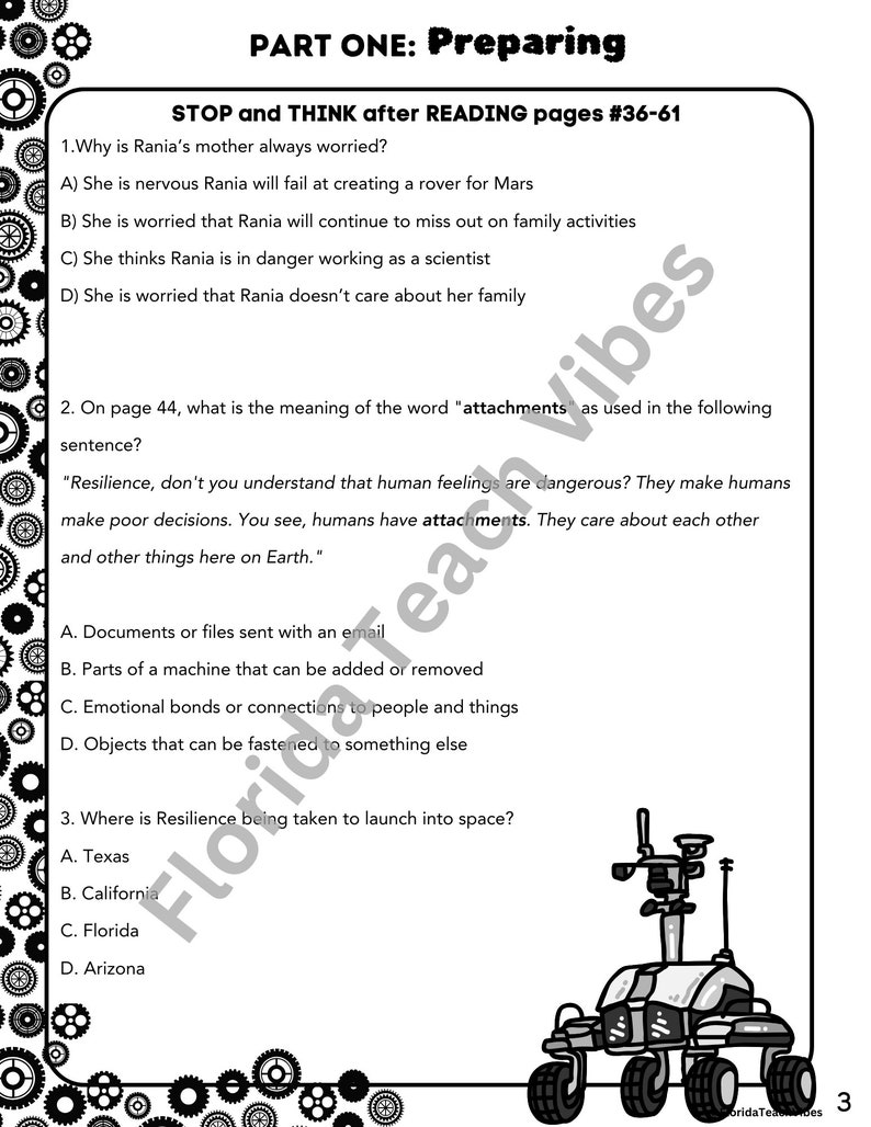 A Rover's Story Book Study and STEAM Activities for 3rd-6th Grade ...