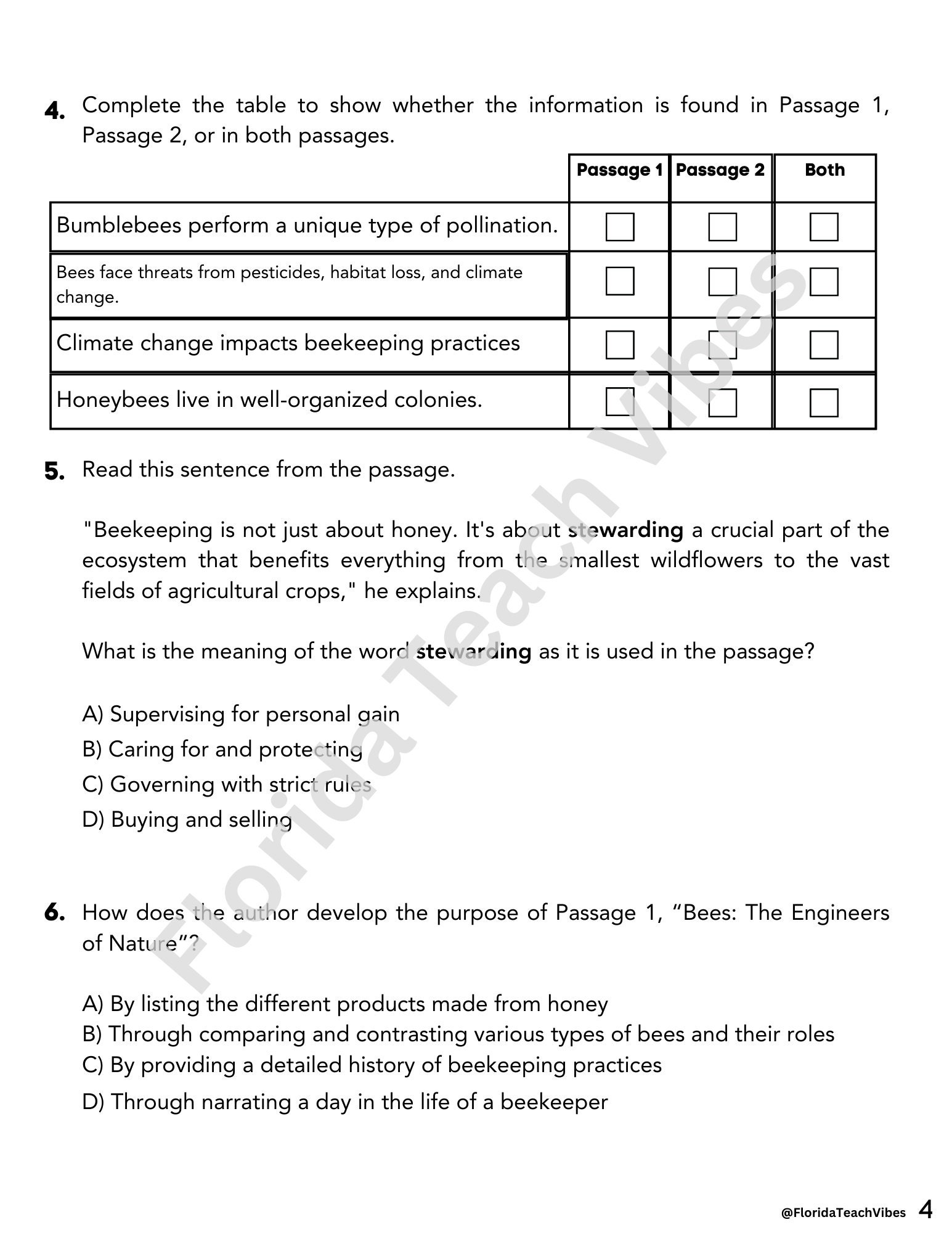 Fifth Grade F.A.S.T. ELA Practice Test: Comprehensive Reading & Grammar ...