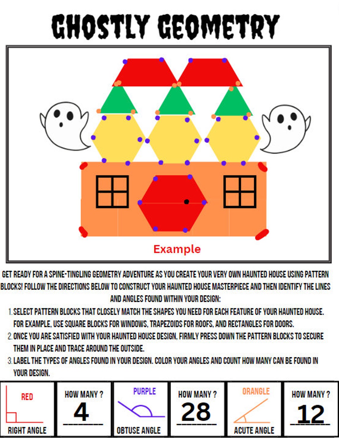 4th Grade and 5th Grade Halloween Math Centers "trick or Treat" EASY ...