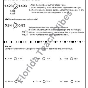 Third Grade BEST Standards | Math Number Sense Review | 4th Grade Step ...