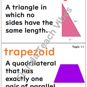 5th Grade Envision Math Word Wall-build Key Vocabulary and Enhance ...