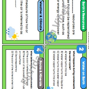 5th Grade Science | Earth's Resources, Weather, Climate, Cycles | F.A.S ...