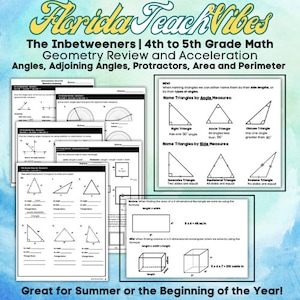 Fourth Grade BEST Standards | Math Geometry Review | 5th Grade Step UP ...