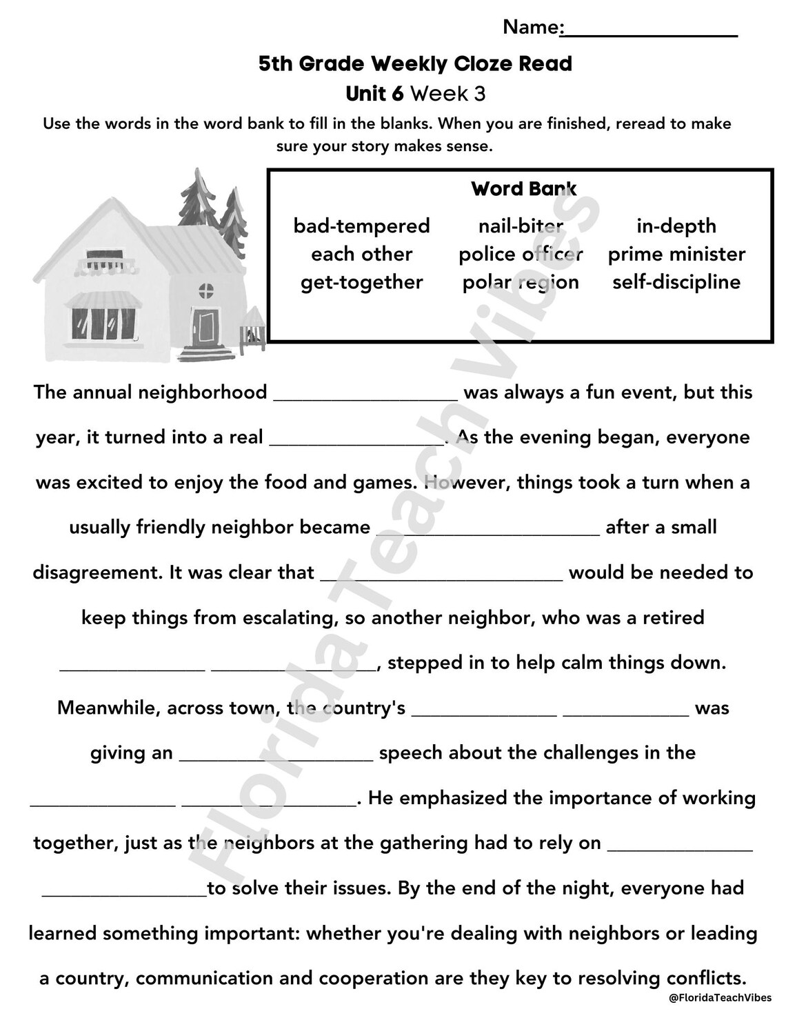 Florida Benchmark Advanced Unit 6 | 5th Grade Spelling Weekly ...