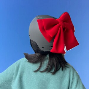 Ribbon Bows for Helmet, Big Bowknot Ski Helmet Decoration, Women's ...