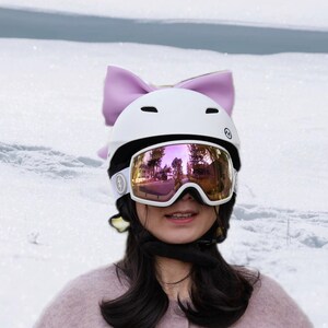 Ribbon Bows for Helmet, Big Bowknot Ski Helmet Decoration, Women's ...