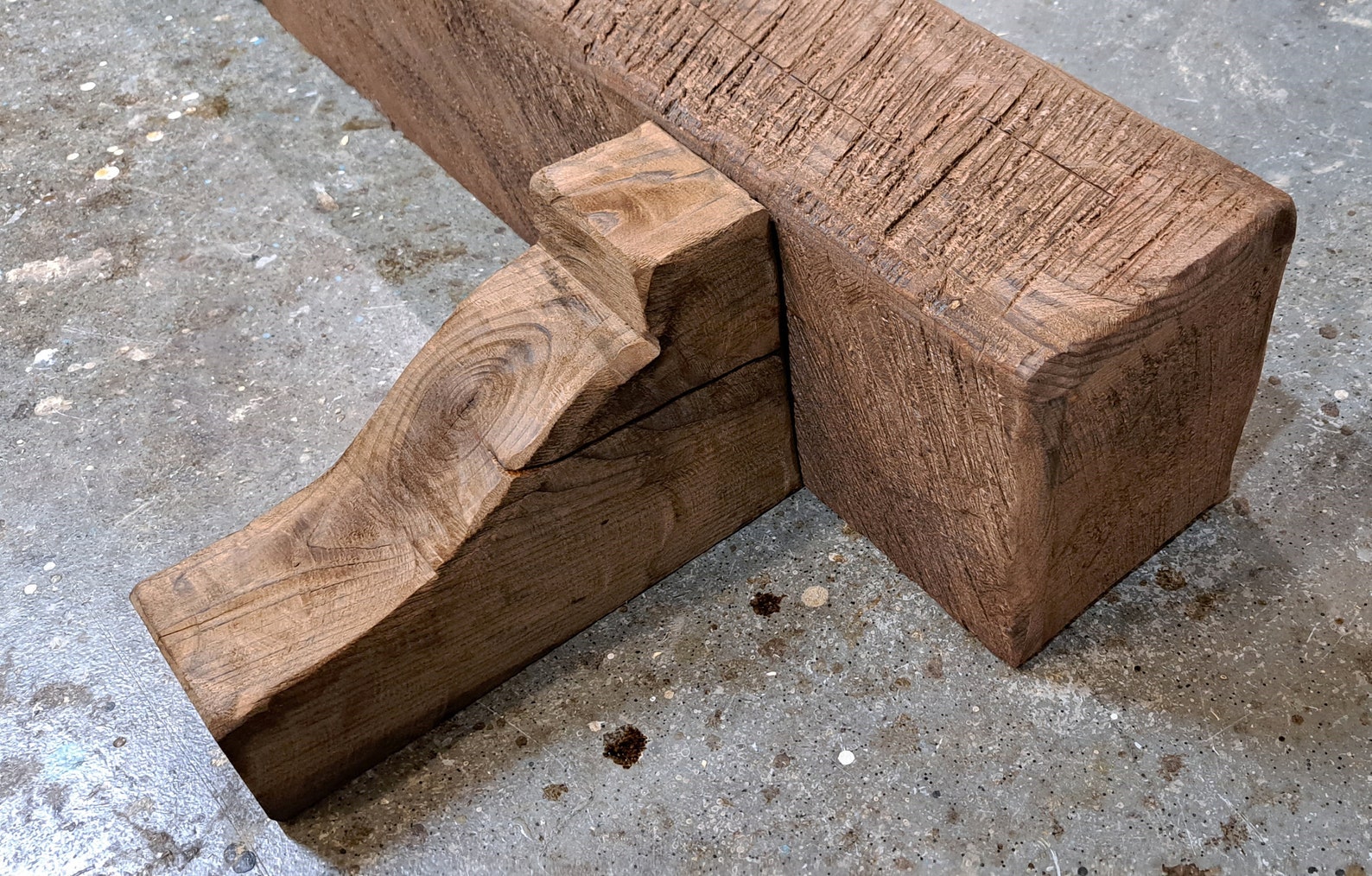 Fireplace Mantel Corbels Rustic Solid Wood Handmade Corbell Brackets ...