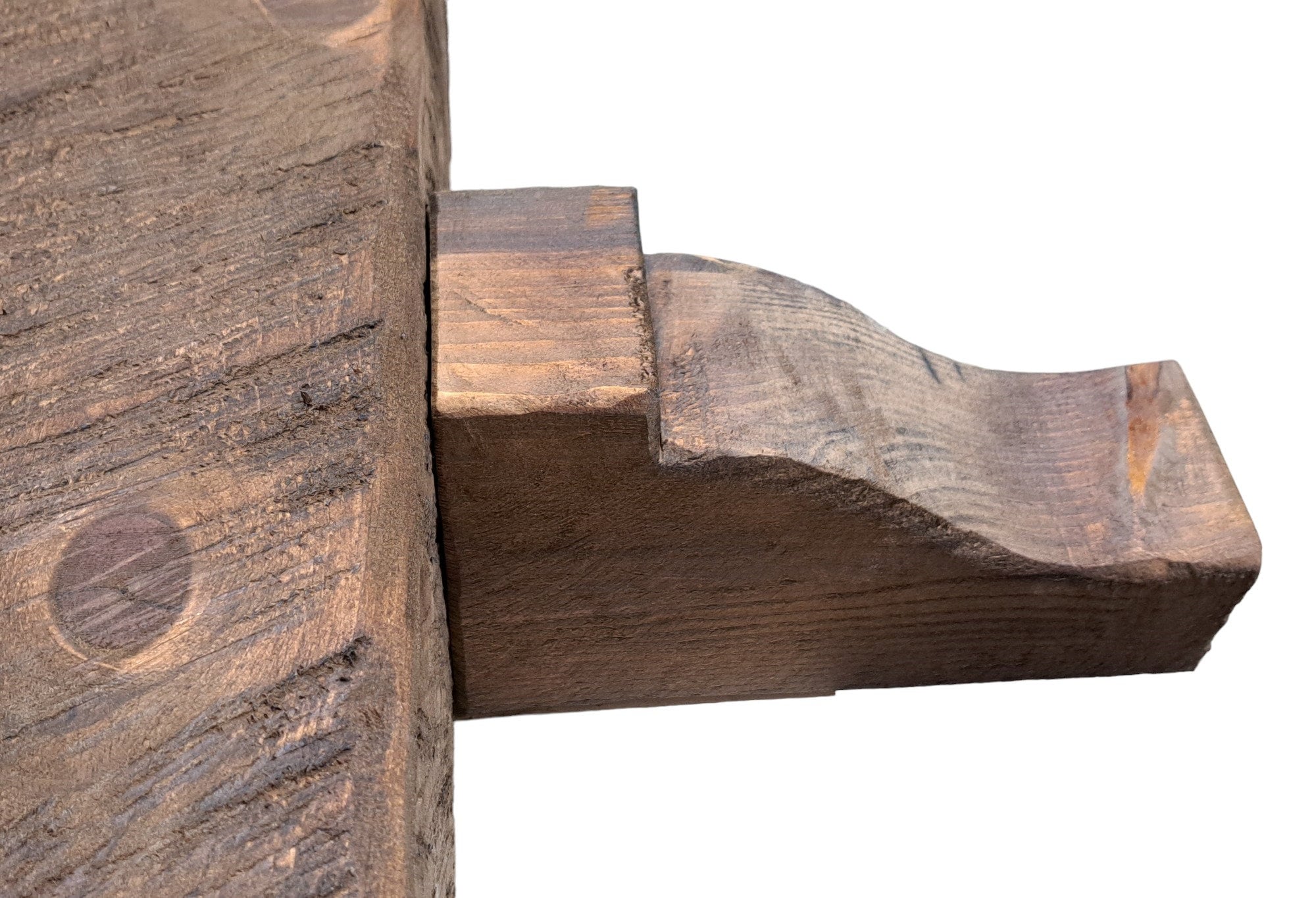 Fireplace Mantel Corbels Rustic Solid Wood Handmade Corbell Brackets ...