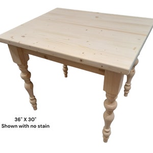 Unfinished DIY Farmhouse Pine Tables - Etsy
