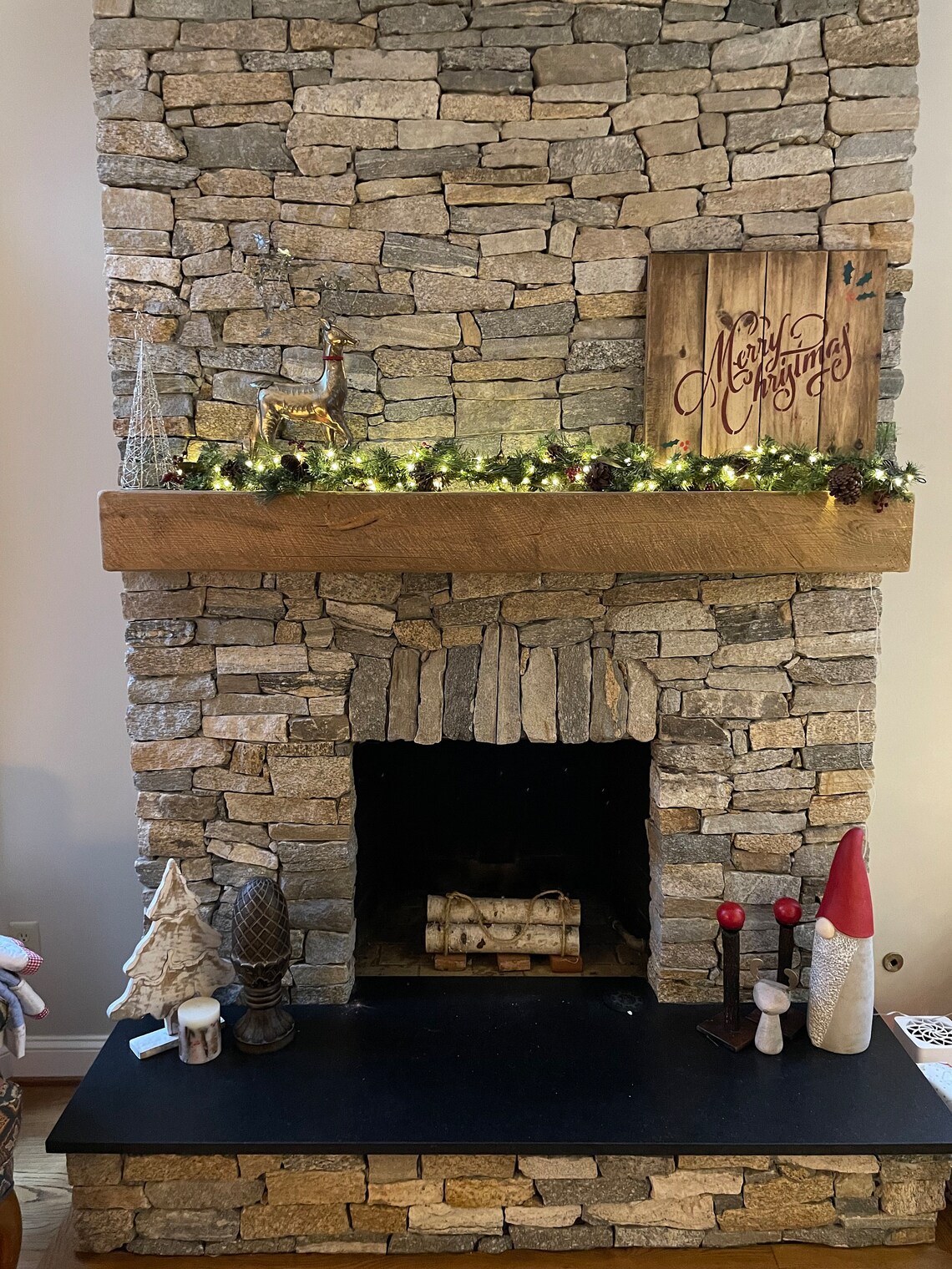 8 X 8 Floating Fireplace Mantel Shelf Rustic Hand Hewn Barn Beam ...