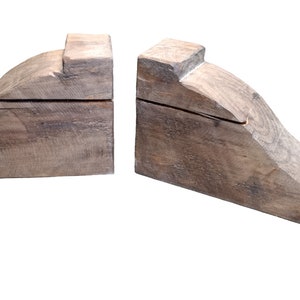 Fireplace Mantel Corbels Rustic Solid Wood Handmade Corbell Brackets ...
