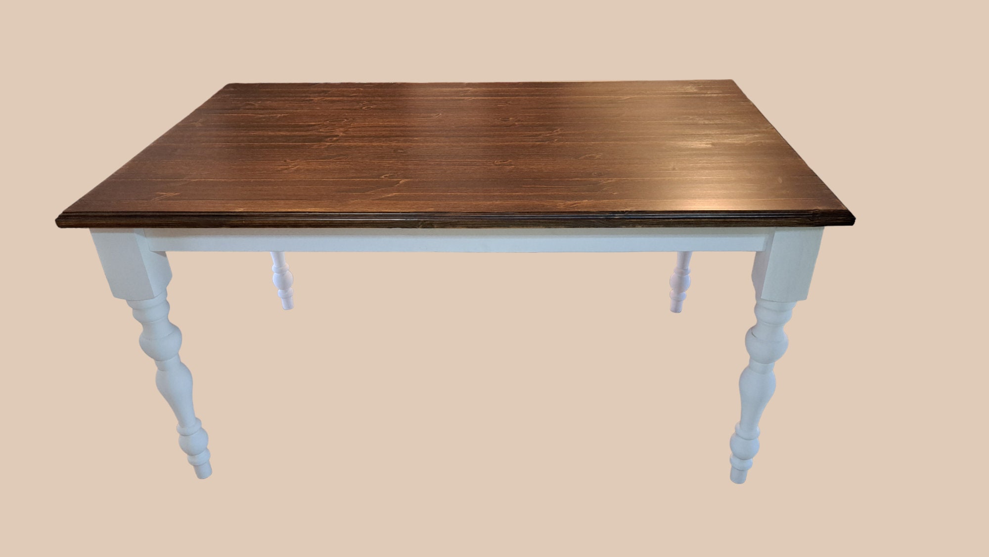 Unfinished or Finished Farmhouse Pine Table Tuscany Country Custom Made ...
