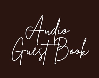 Audio Guest Book Personalized Sign - Etsy