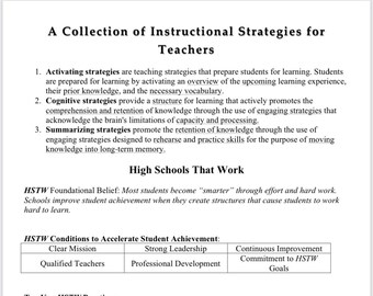 Differentiated Instructional Strategies for Writing in the Content ...