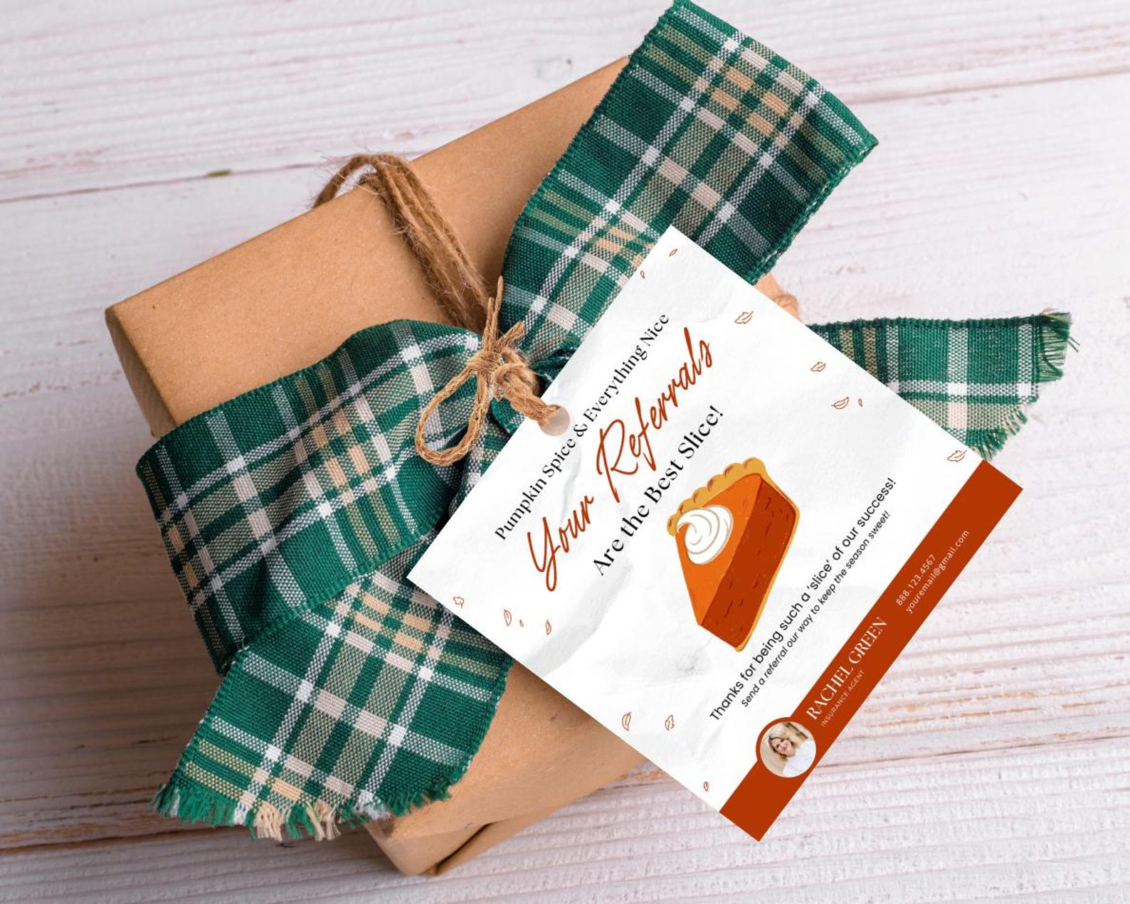 Thanksgiving Insurance Marketing Gift Tag Your Neighborhood Life ...