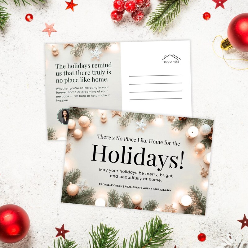 Realtor Christmas Cards - Etsy