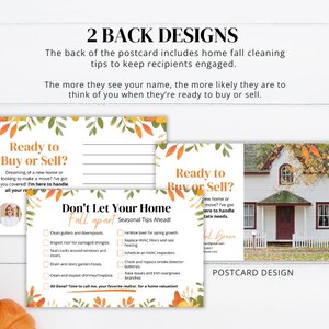 Fall Postcard Marketing for Real Estate, Fall Seasonal Mailer ...
