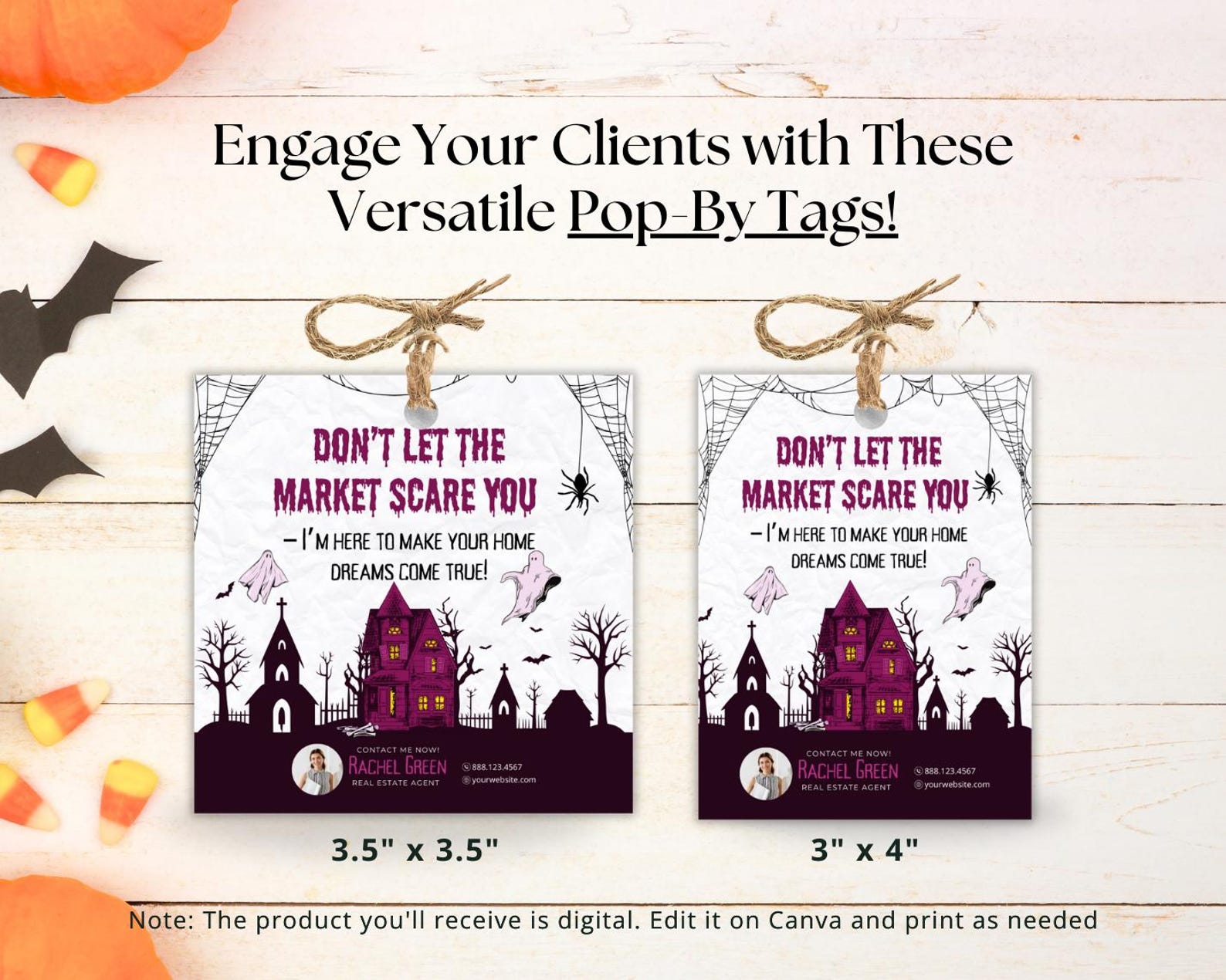 Happy Halloween Real Estate Marketing Pop by Tag, Realtor Halloween ...