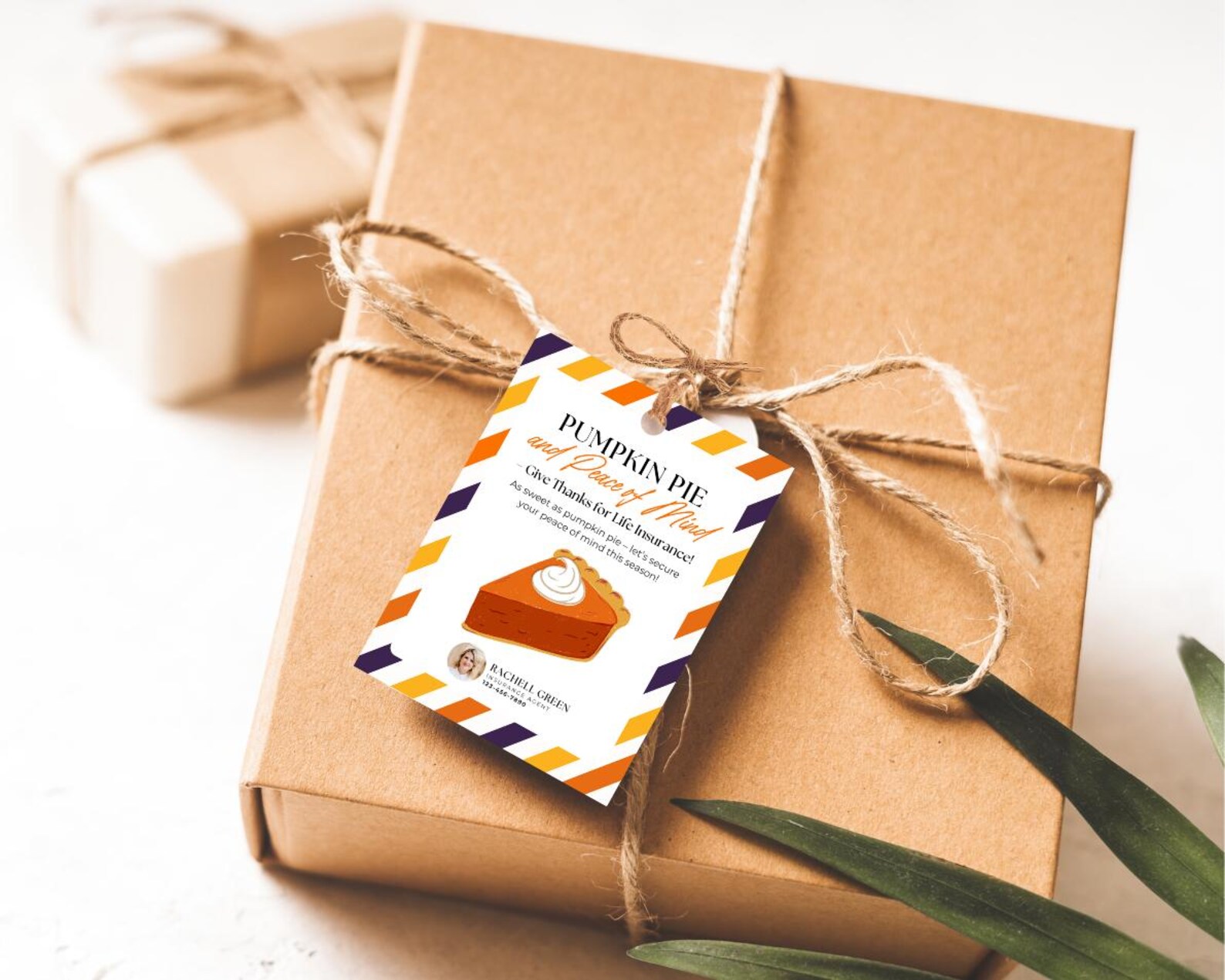Thanksgiving Insurance Marketing Gift Tag Your Neighborhood Life ...