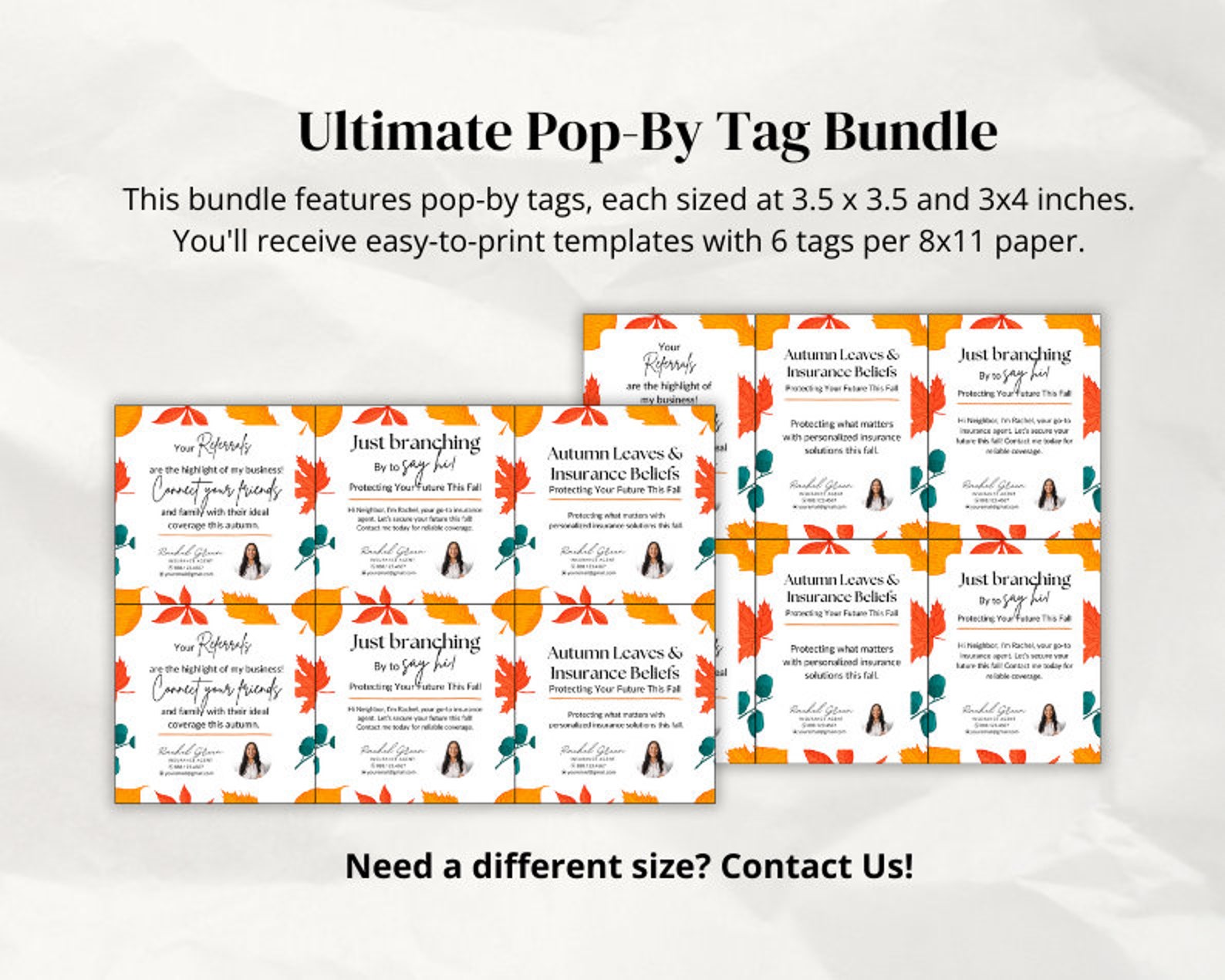 Fall Insurance Marketing Gift Tag From Your Neighborhood Life Insurance ...