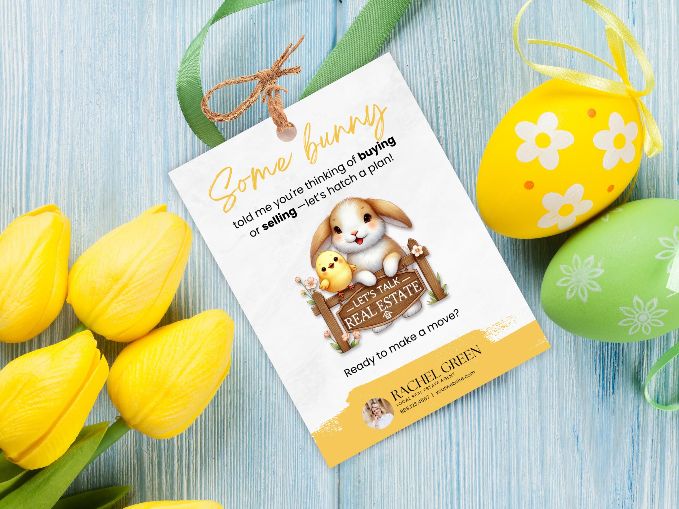 Easter Realtor Pop by Tags, Real Estate Spring Pop Bys, April Pop by ...