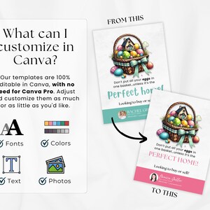 Easter Real Estate Pop by Tags, Editable April Marketing Mailer, Broker ...