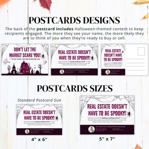 Halloween Real Estate Marketing Template Flyer Gift Tag Post Cards and ...