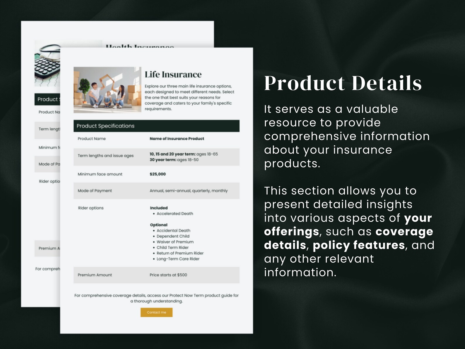 Website for Insurance Agent Social Media Marketing Life Insurance ...