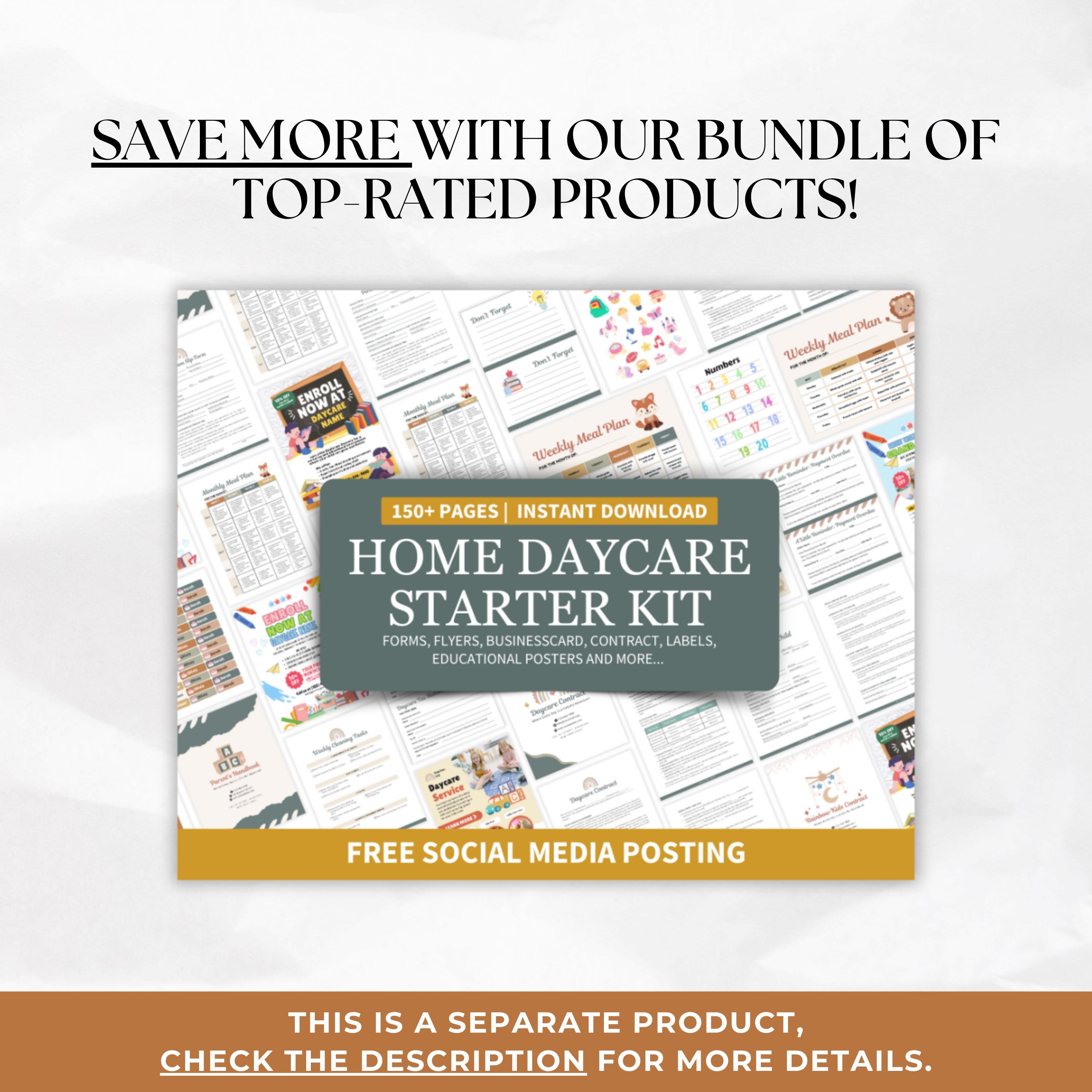 Childcare Parent Tuition Agreement Consent, Home Daycare Form, Pre ...