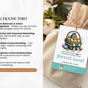 Easter Real Estate Pop by Tags, Editable April Marketing Mailer, Broker ...