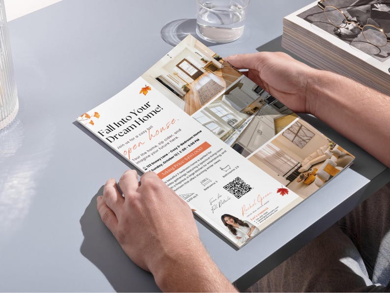 Fall Open House Neighbor Flyer, Hello Neighbor Letter, Fall Real Estate ...
