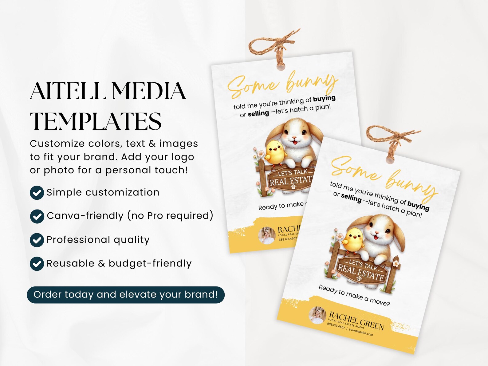 Easter Realtor Pop by Tags, Real Estate Spring Pop Bys, April Pop by ...