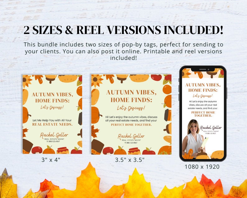 Fall Pop by Tags Real Estate Agent, Autumn Real Estate Pop Bys ...