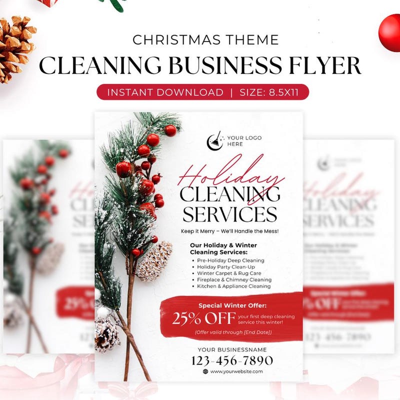 Winter Cleaning Templates - Etsy UK
