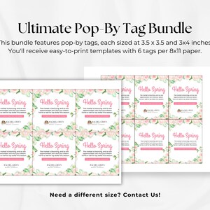 Pop by Spring Tag for Realtors, Real Estate Spring Pop Bys Marketing ...